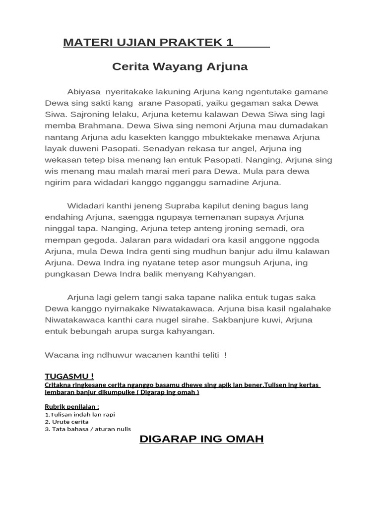 Materi Ujian Praktek 1 | PDF