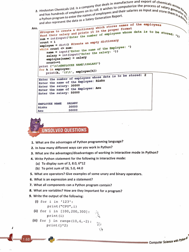 Computer - Unsolved Qns | PDF
