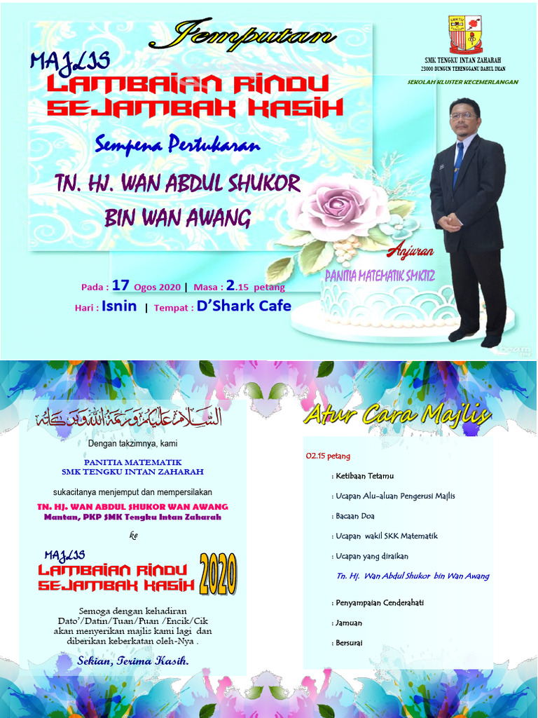 Kad Jemput Majlis Perpisahan | PDF