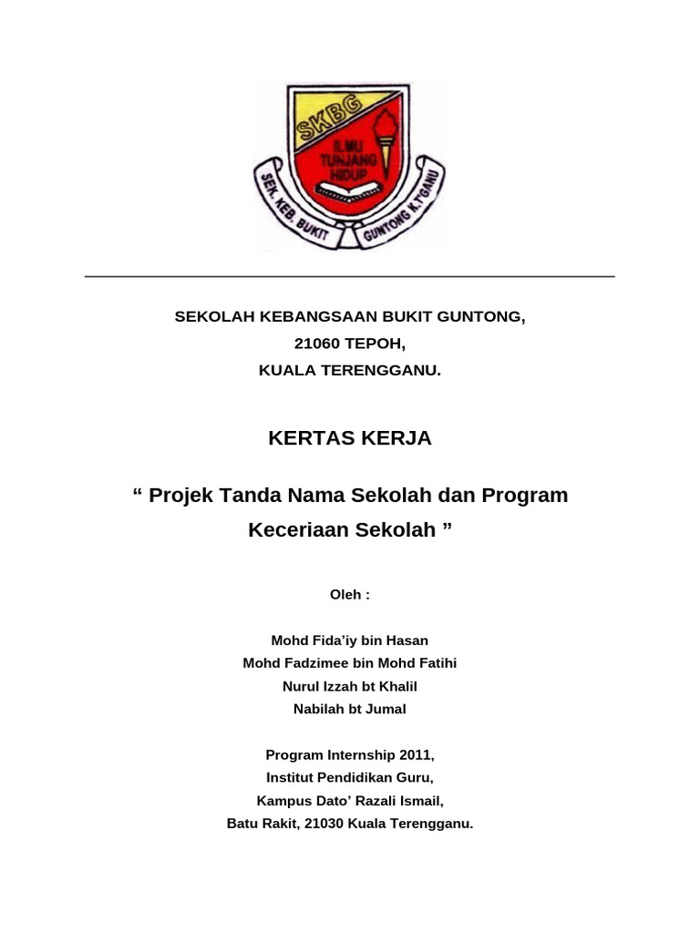 Kertas Kerja Keceriaan Sekolah | PDF