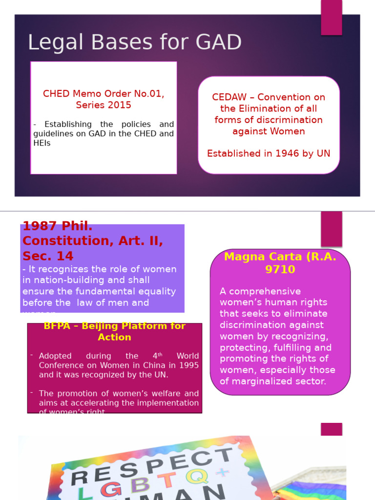 Legal Bases For GAD | PDF