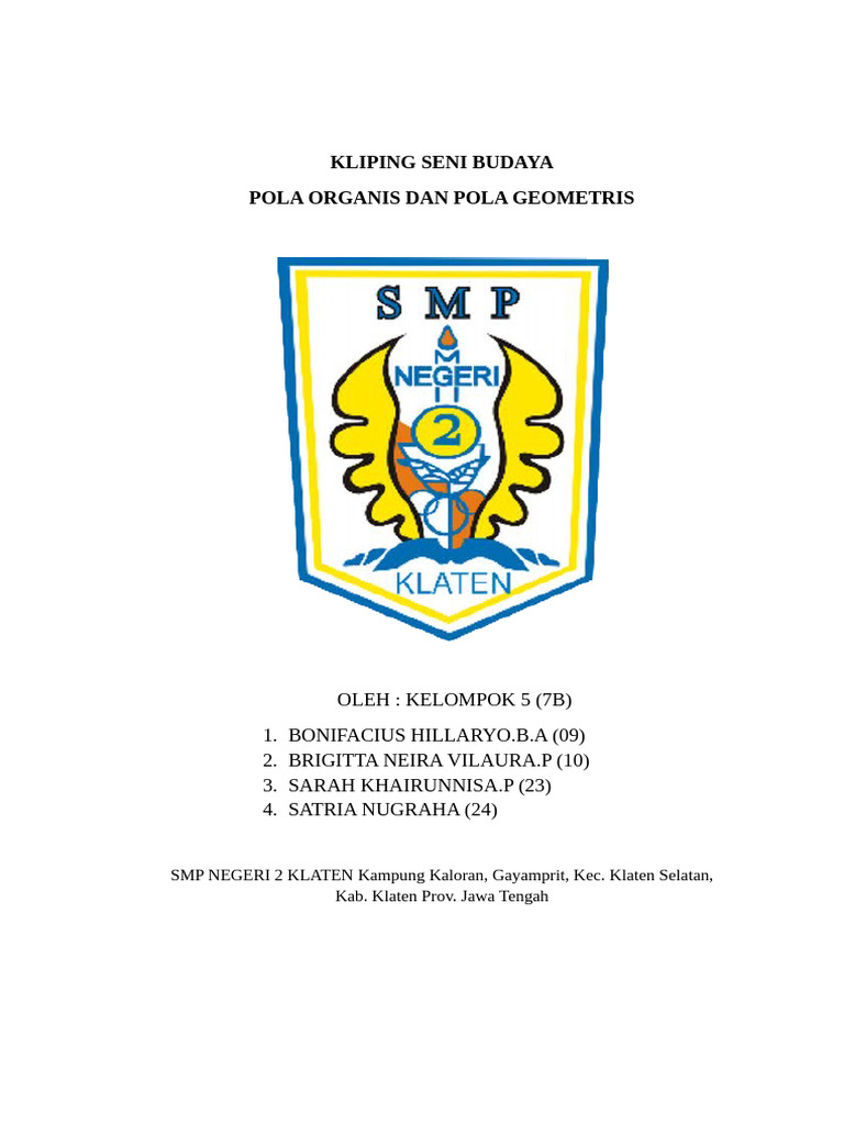 Contoh Cover Kliping | PDF