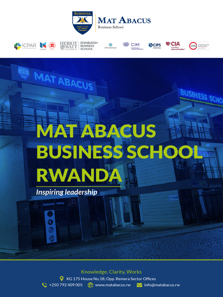 MAT Abacus Business School Overview | PDF | Leadership | Accountant