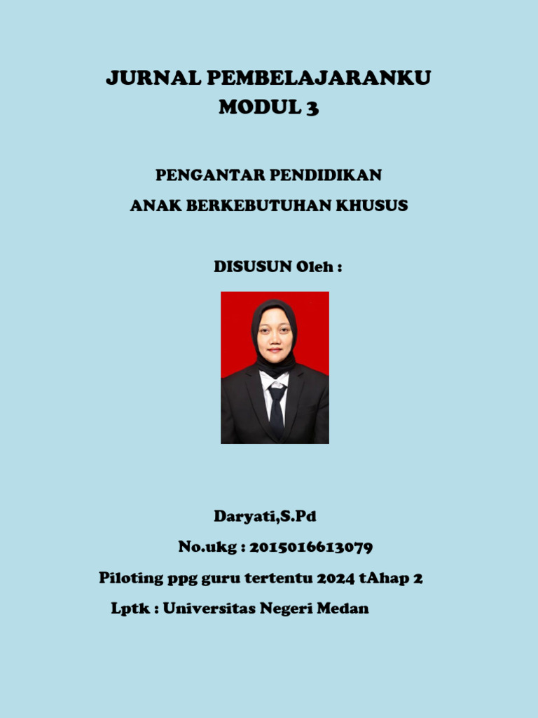 JURNAL PEMBELAJARANKU MODUL 3 PPG Tie | PDF