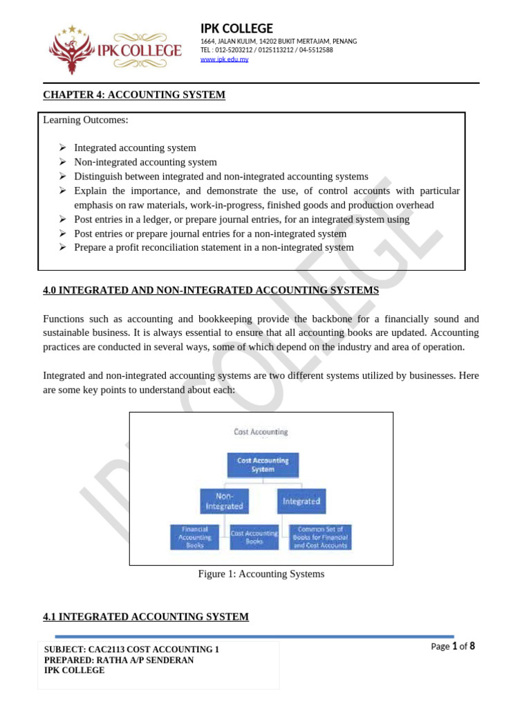 Chapter 4 - Accounting System | PDF