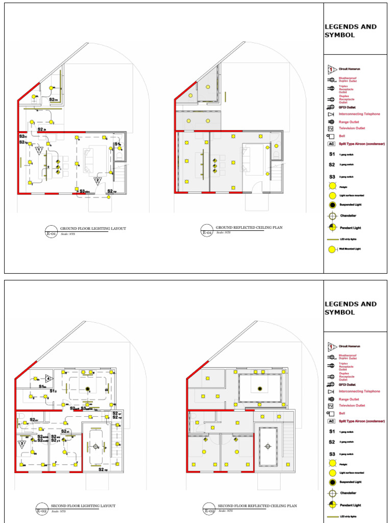Electrical Lighting and Power Auxiliary Layout | PDF