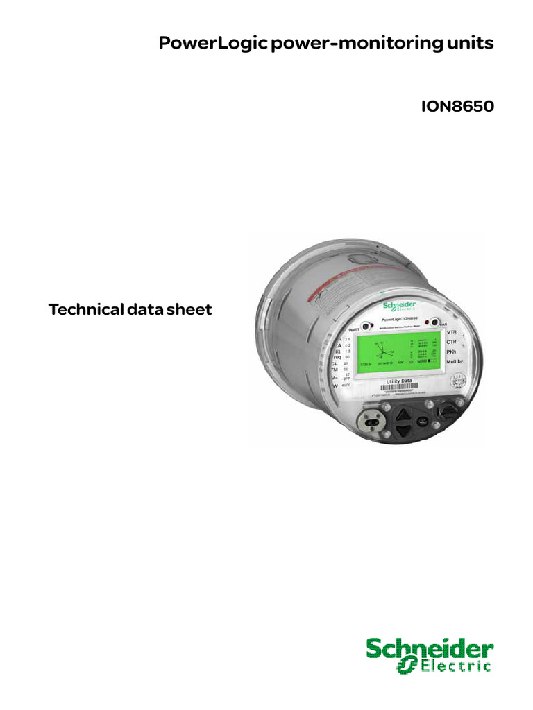 Datasheet - ION8650 - 2000an | PDF