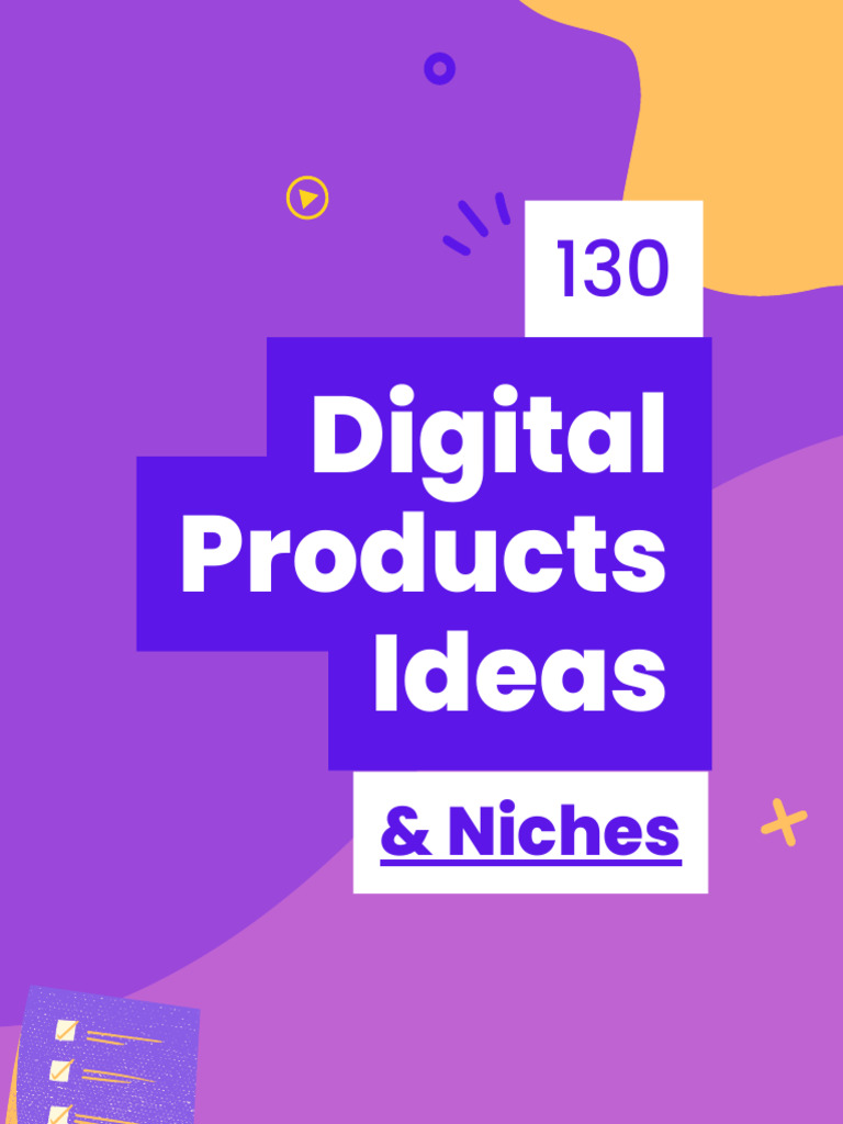 130 Digital Product Ideas & Niches | PDF