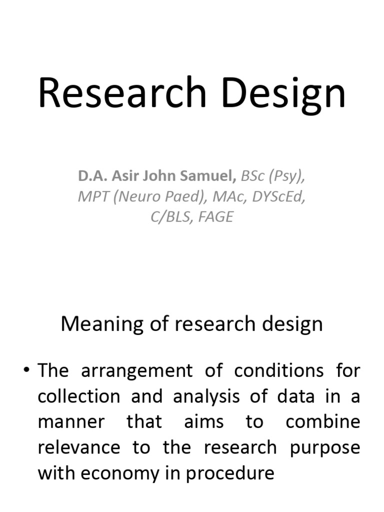 3.research Design | PDF