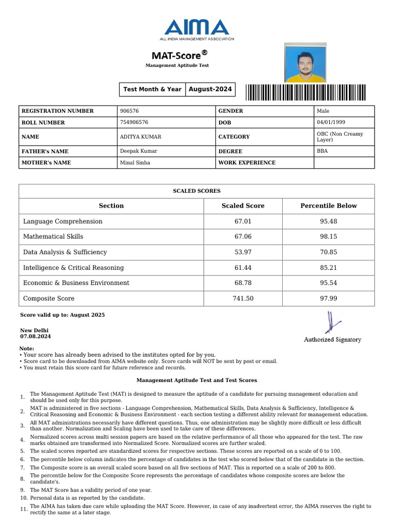 Scorecard 1 906576 | PDF
