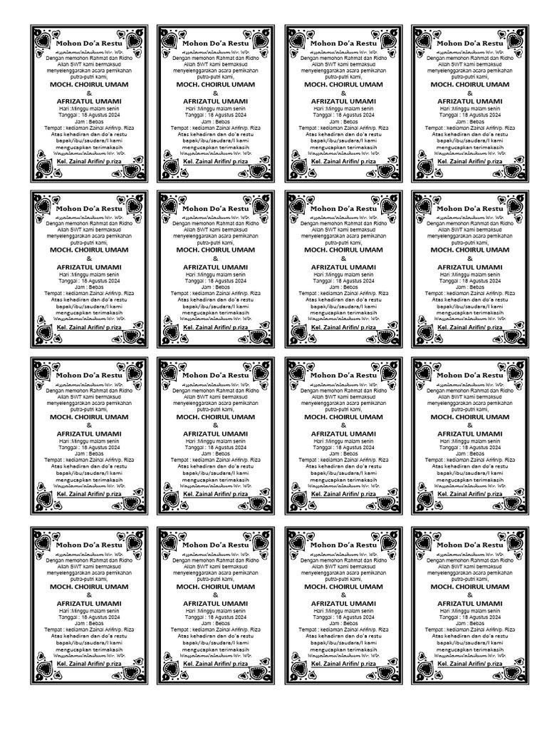 Undangan Rokok | PDF