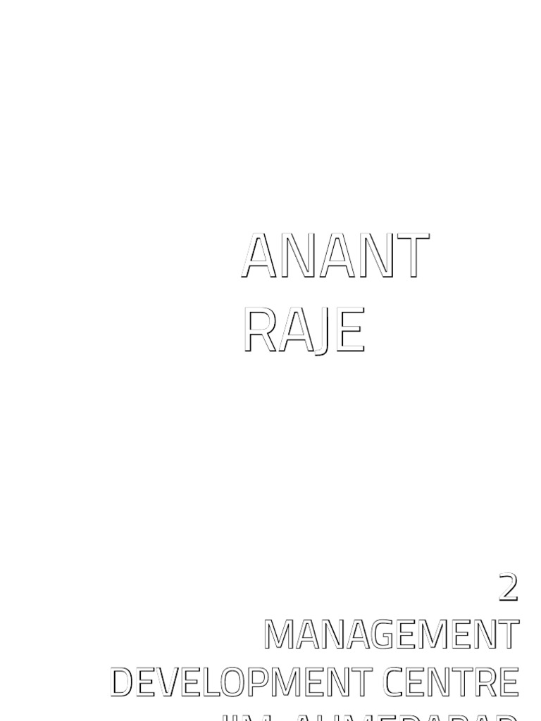 Anant Raje MDC | PDF
