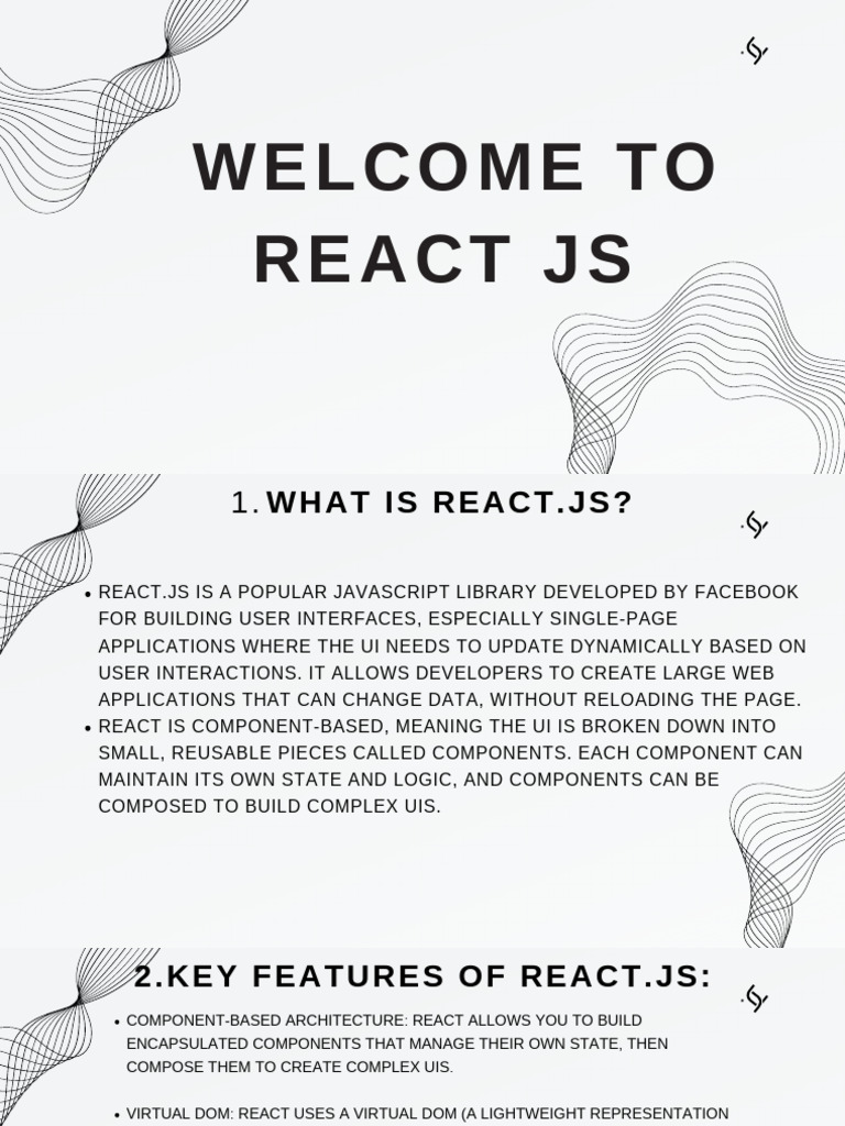 Welcome To React Js | PDF