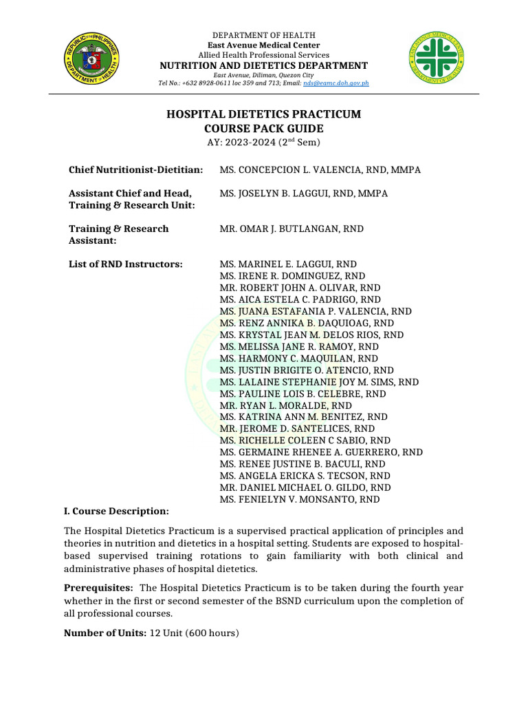 Course Guide 2nd Sem Uplb | PDF