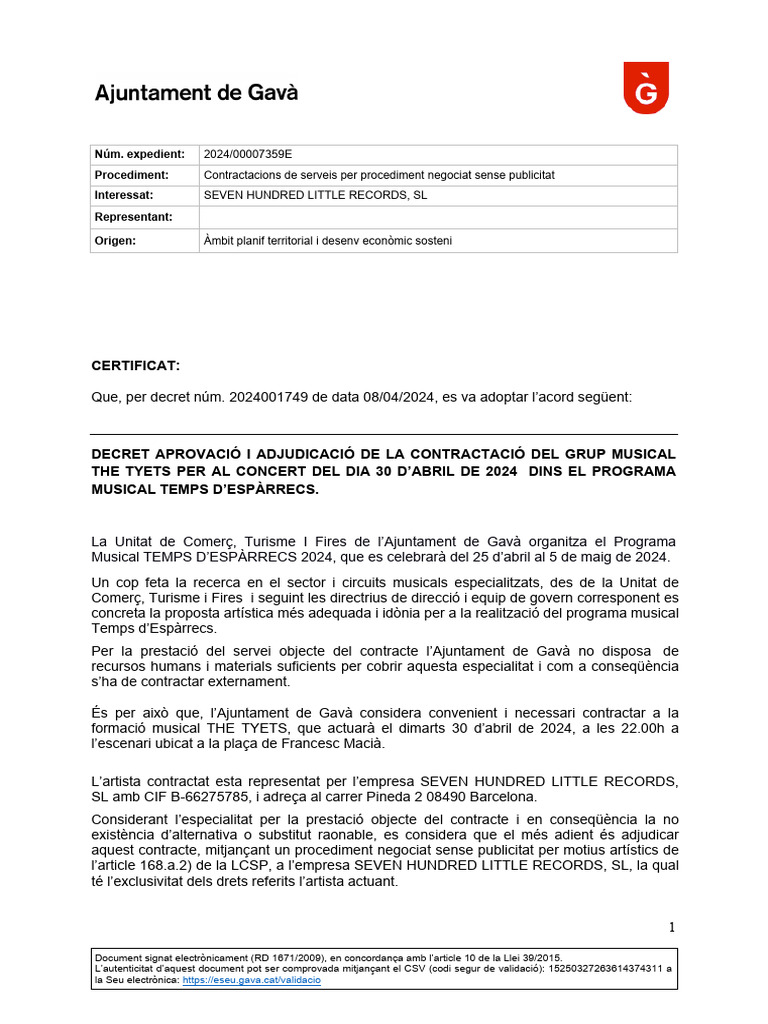 Certificat de Decret | PDF