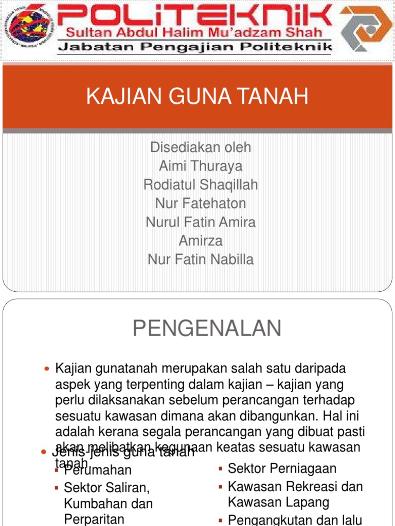 Kajian Guna Tanah di Malaysia | PDF