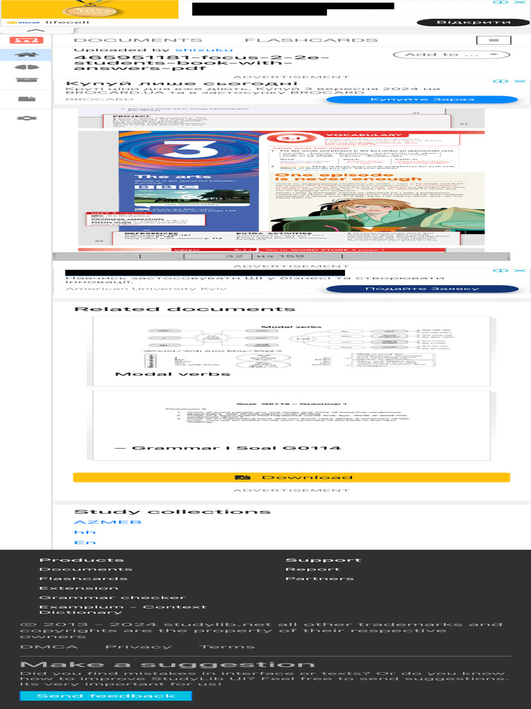 Focus 2 2e Students Book With Answers PDF | PDF