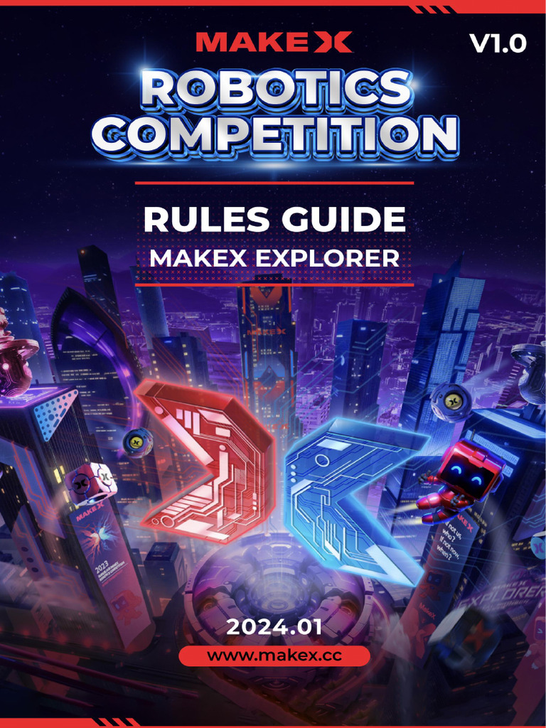 【English】2024 MakeX Explorer Digital Pioneer Rules Guide V1.0 | PDF
