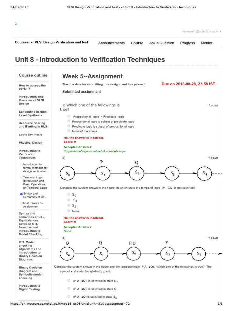 VLSI Design Verification and Test W5 | PDF