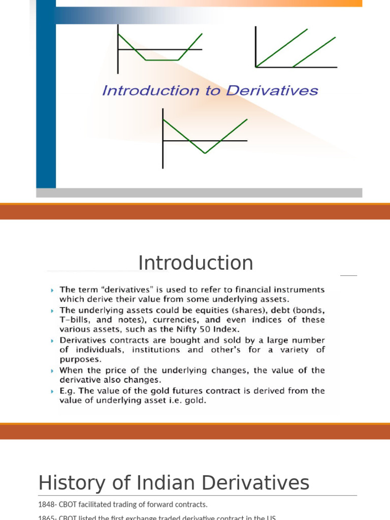 Derivatives INtroduction | PDF
