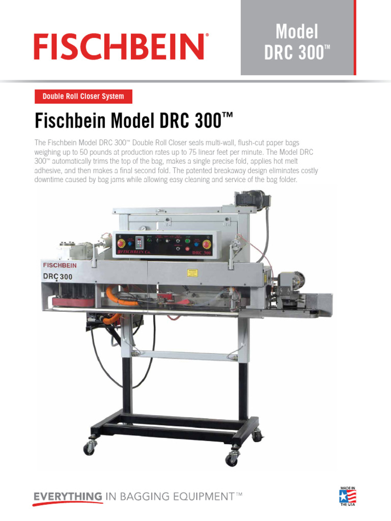Fischbein Model DRC 300 PDF | PDF