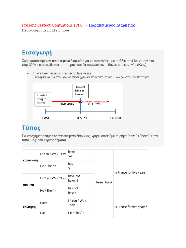 Present Perfect Continuous | PDF