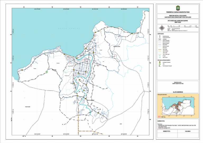 Peta Rencana Jaringan Sampah BWP Poso | PDF