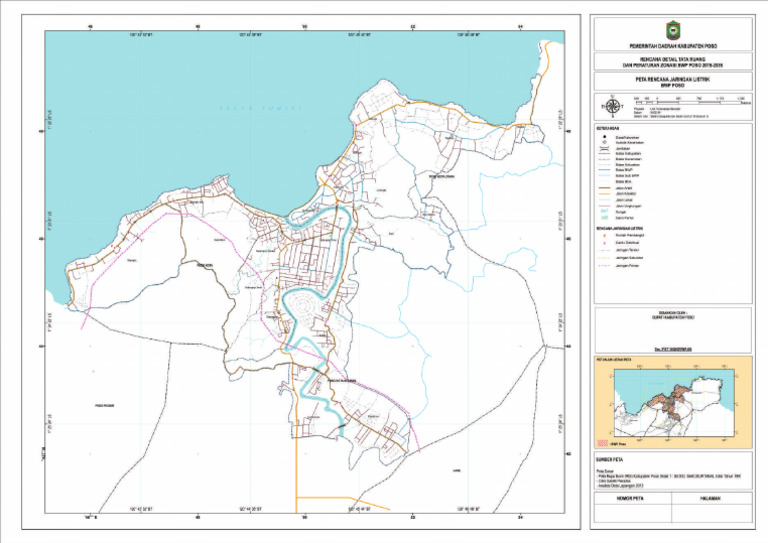 Peta Rencana Jaringan Listrik BWP Poso | PDF