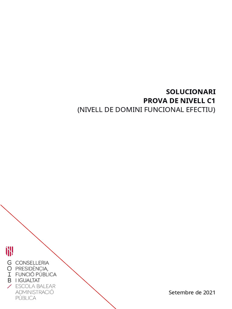 Prova C1 2021 Solucionari | PDF