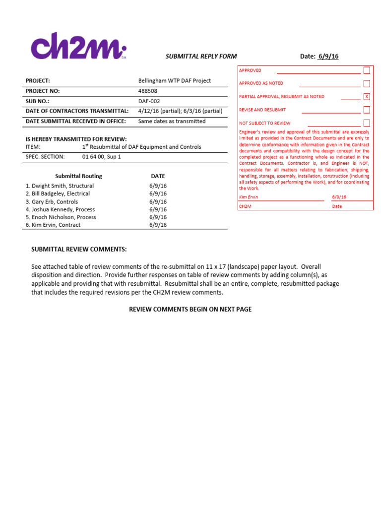 1617 - 05 - CH2M Resubmittal | PDF