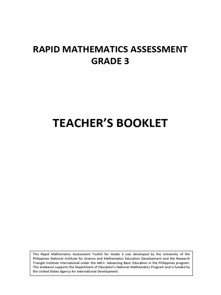 RMA2 Grade-3 Teacher S-Booklet 7-June-2024 Final | PDF