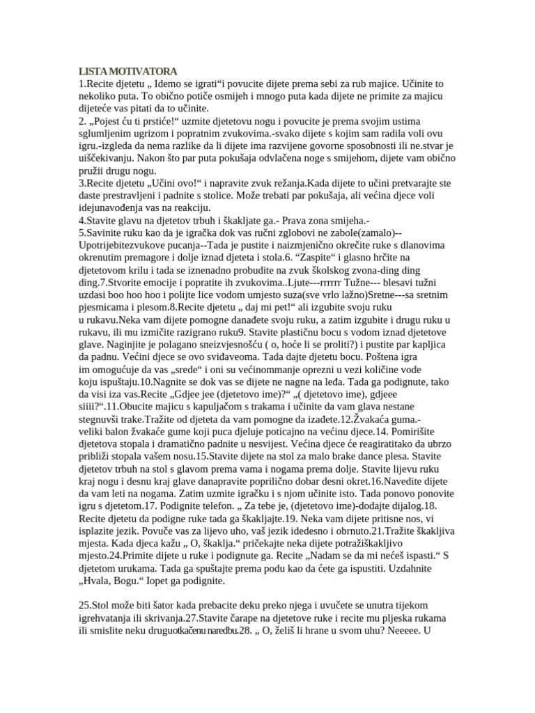 Lista Motivatora | PDF