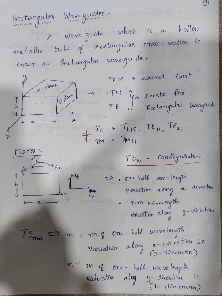 Rectangular Waveguides.-1 | PDF