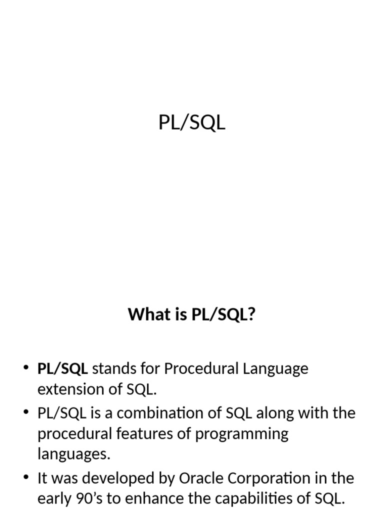 PLSQL | PDF