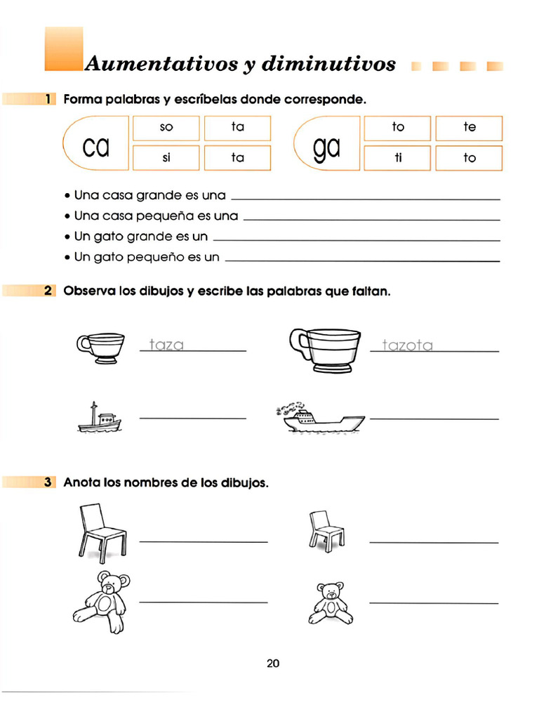 Aumentativos y Diminutivos | PDF