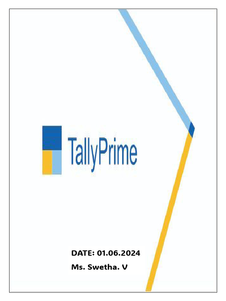 Tally prime | PDF