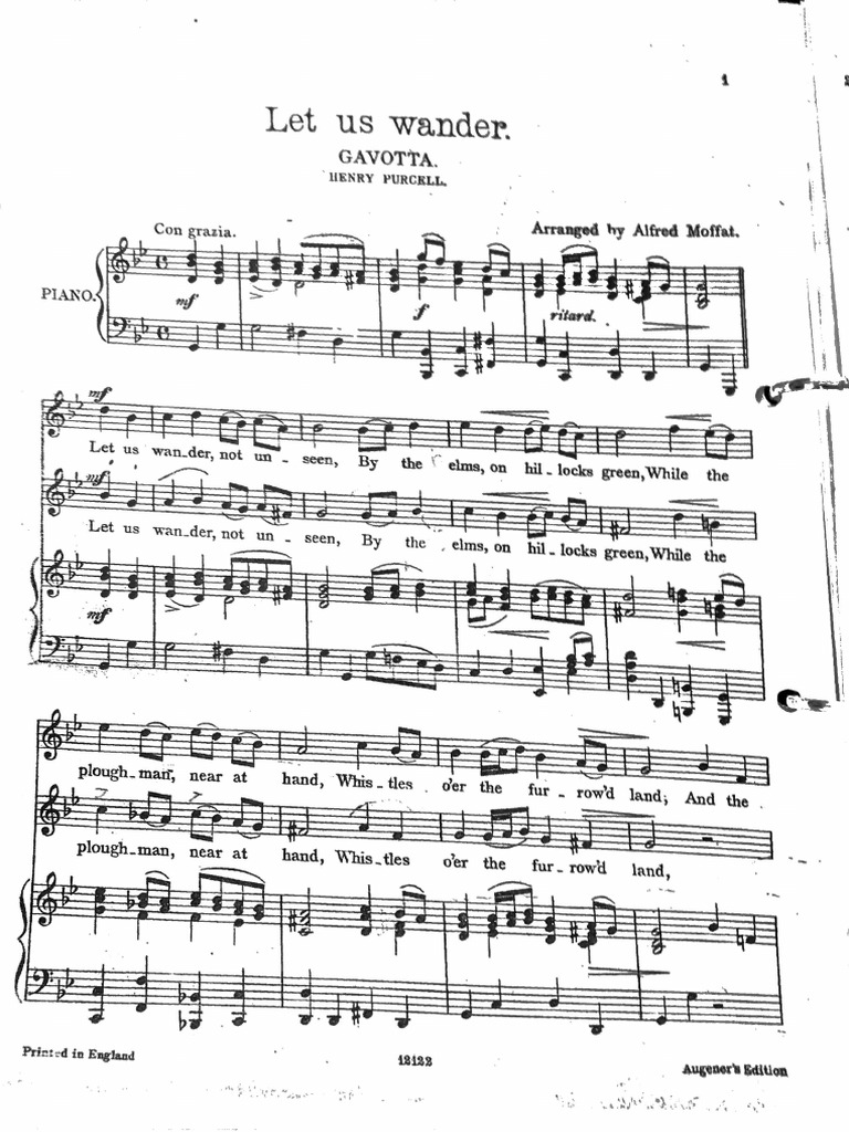 Let Us Wander - Purcell | PDF