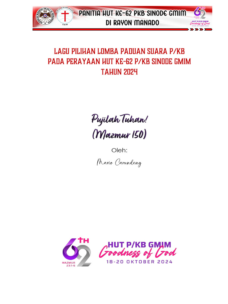 Pilihan 16 - Pujilah Tuhan! (Mazmur 150) | PDF