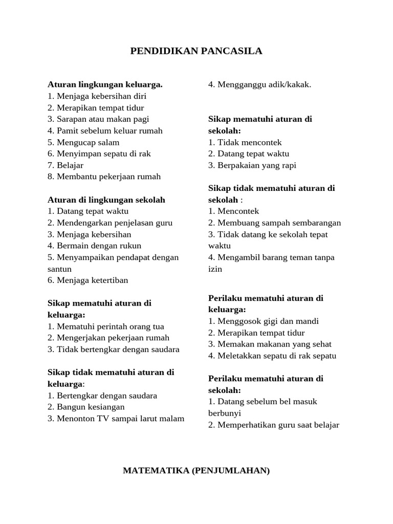 Ringkasan 1a 1b | PDF
