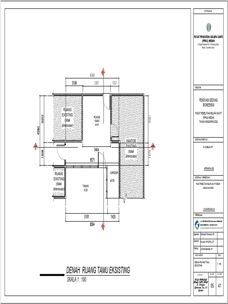Denah Eksisting R.tamu | PDF
