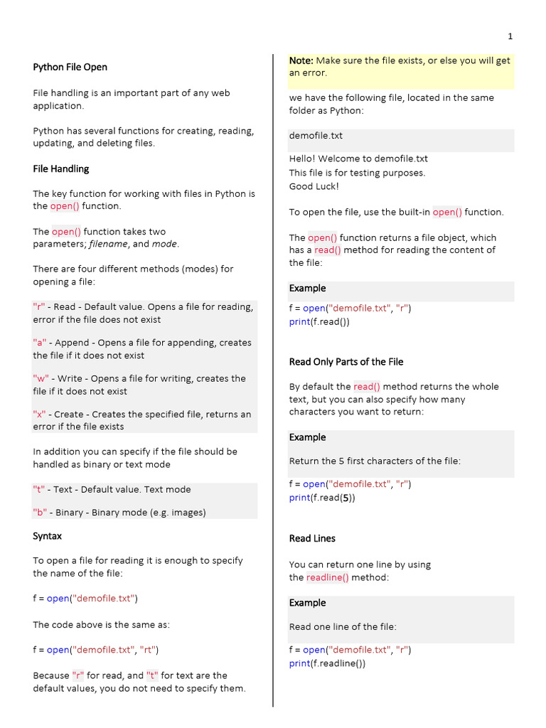 6 Python Examples-Files | PDF