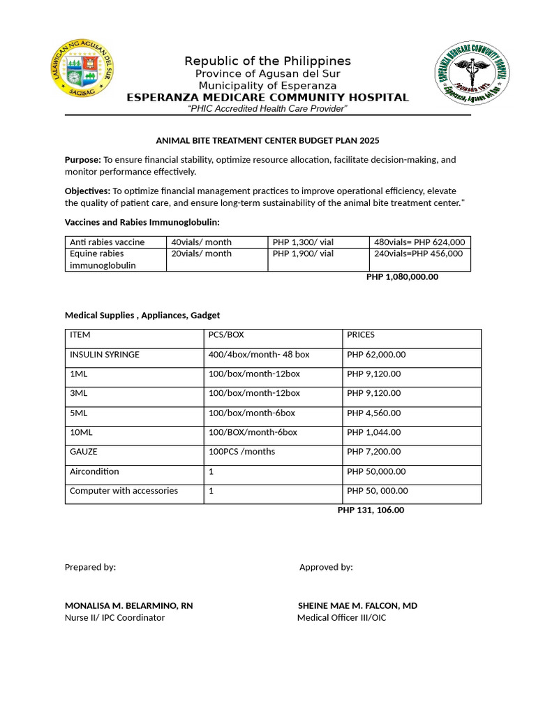 Abtc Budget Plan | PDF | Wellness