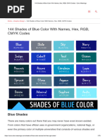 Color Names & Hex Codes Guide | PDF | Color | Image Processing