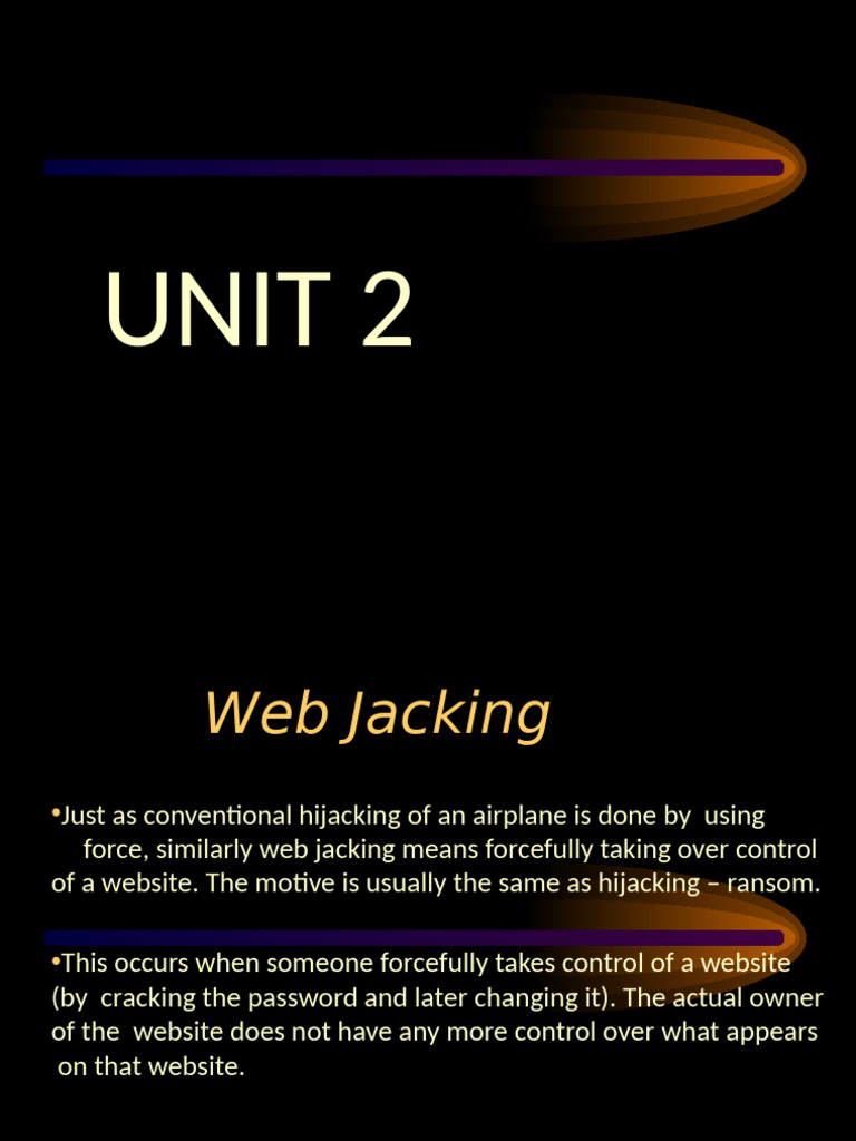 unit 2A cyber ppt | PDF