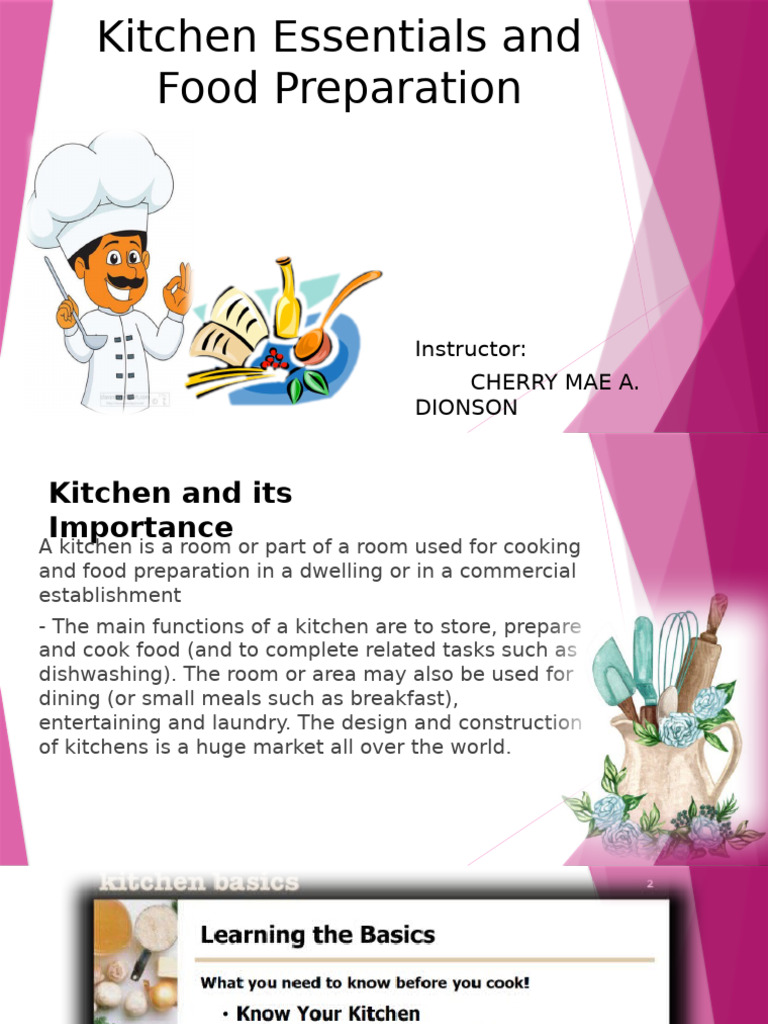 HPC 1 Kitchen Essentials | PDF