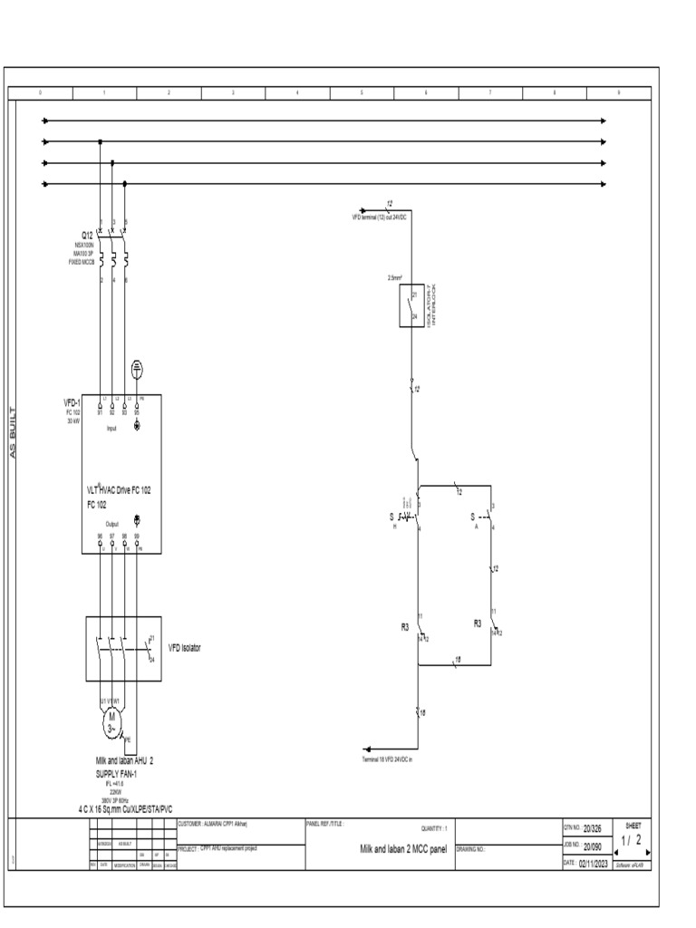 FAHU MCC HVAC PANEL (13) - Milk and Laban 2 | PDF