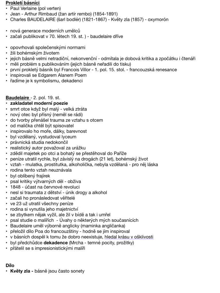 Prokletí Básníci | PDF