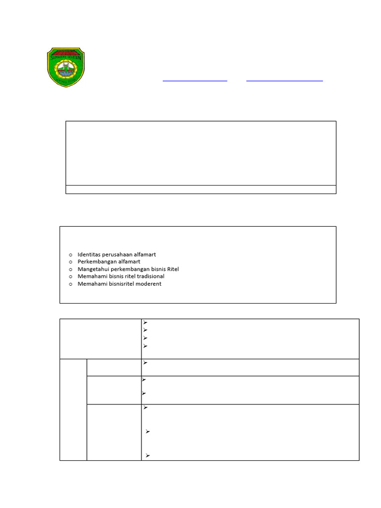 Modul Ajar Company Profile Alfamart Dan Materi | PDF