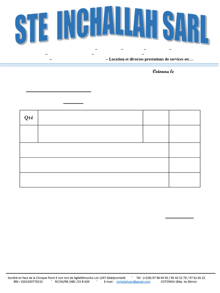 FACTURE PROFORMA - ALPHB 2287 | PDF