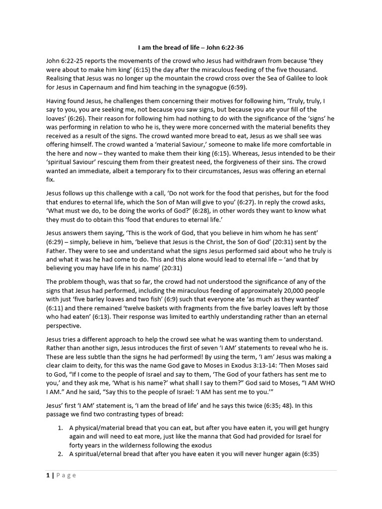 i Am the Bread of Life | PDF